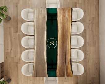 Custom Resin Conference Room Table, Personalized Boardroom Tables ...