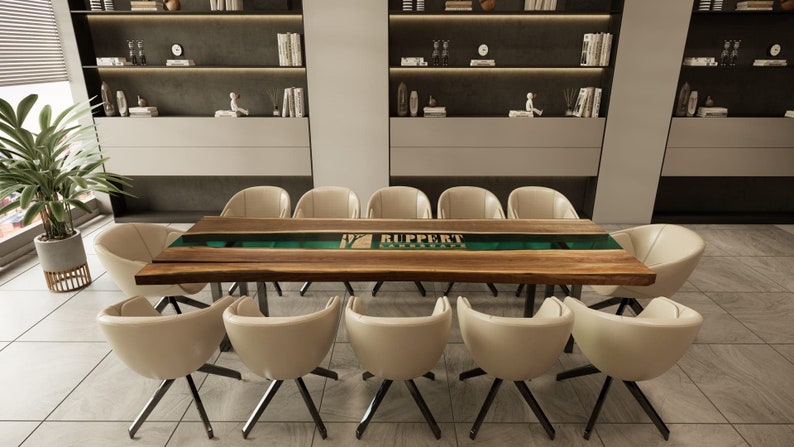 Your Branded Conference Table, Personalized, Custom, Walnut Wood, Color ...