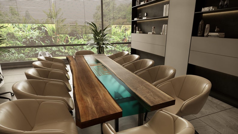 Your Branded Conference Table, Personalized, Custom, Walnut Wood, Color ...