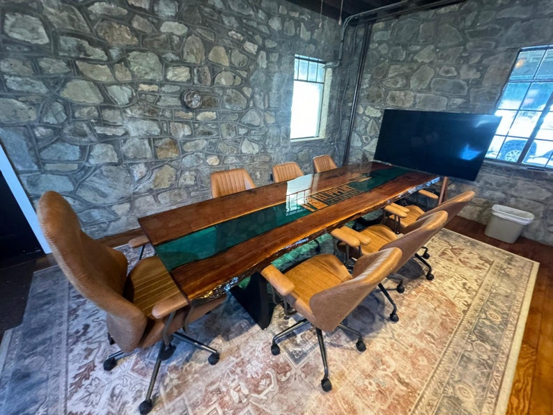 Your Branded Conference Table, Personalized, Custom, Walnut Wood, Color ...