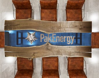 Custom Resin Conference Room Table, Personalized Boardroom Tables ...