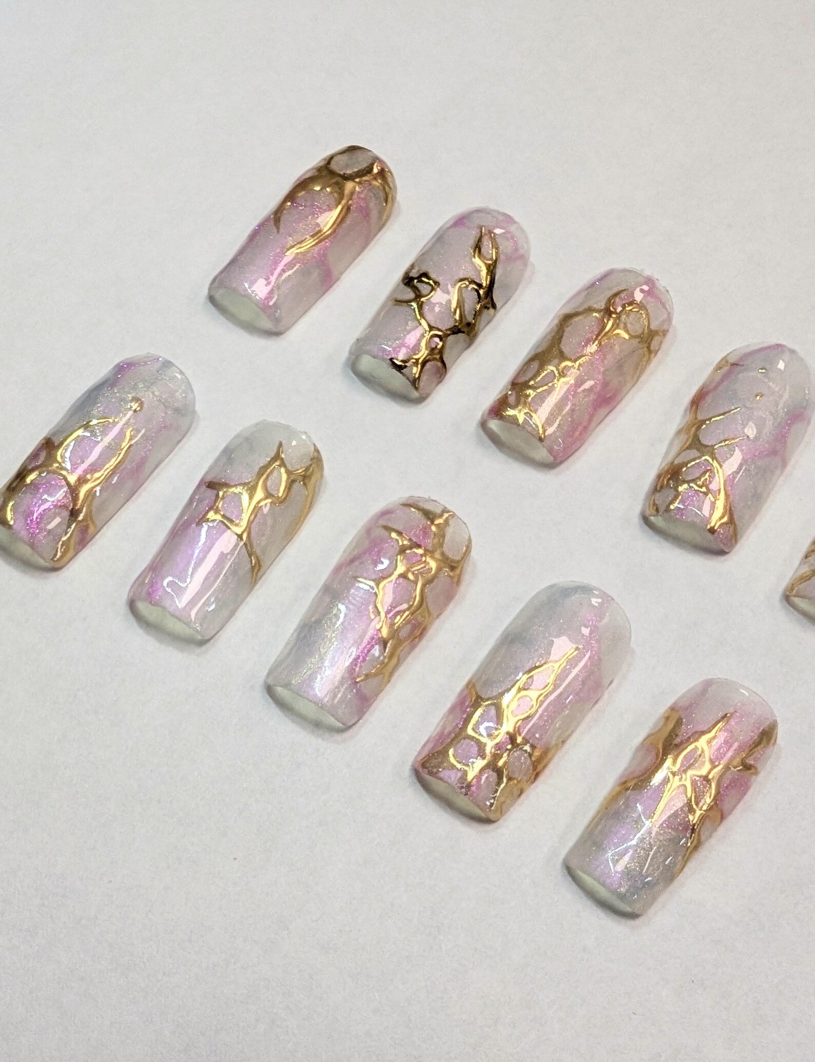 Hexcore Press on Nails Inspired by Arcane - Etsy