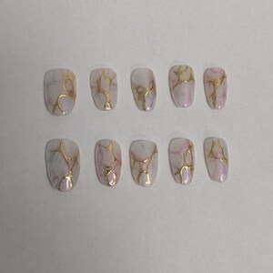 Hexcore Press on Nails Inspired by Arcane - Etsy