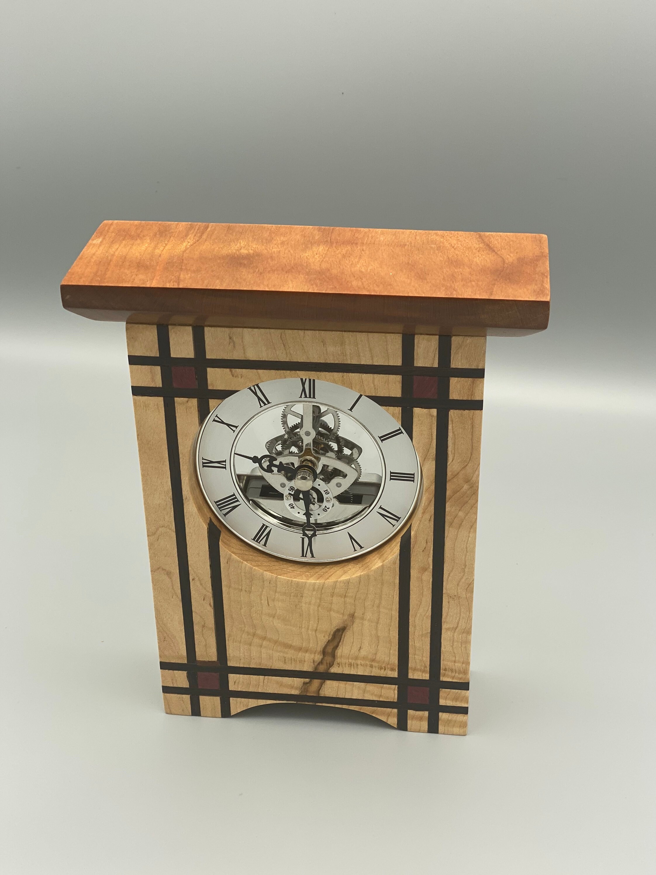 Curly Maple Desk Clock - Etsy