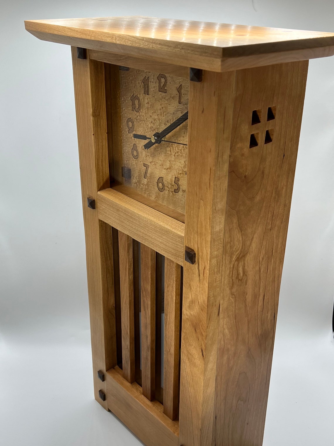 Cherry Craftsman Clock - Etsy