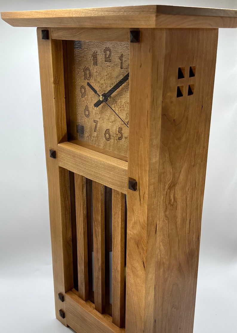Cherry Craftsman Clock - Etsy