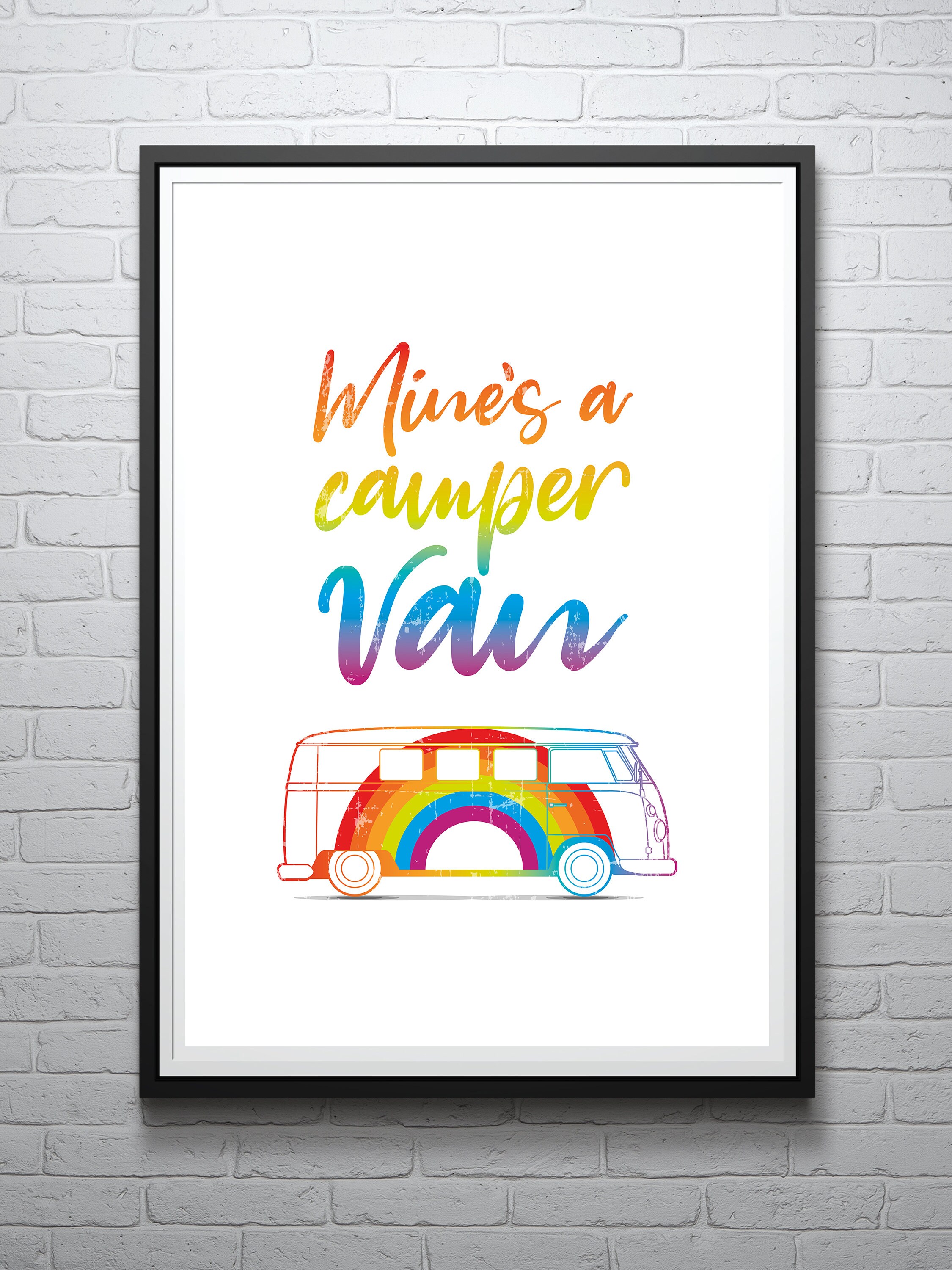 Camper Van Poster - Etsy