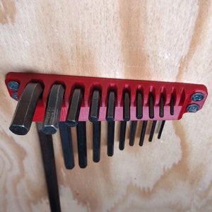 Hex Key Holder | Wall Mounted Allen Wrench Holder | Tool Organizer - Etsy