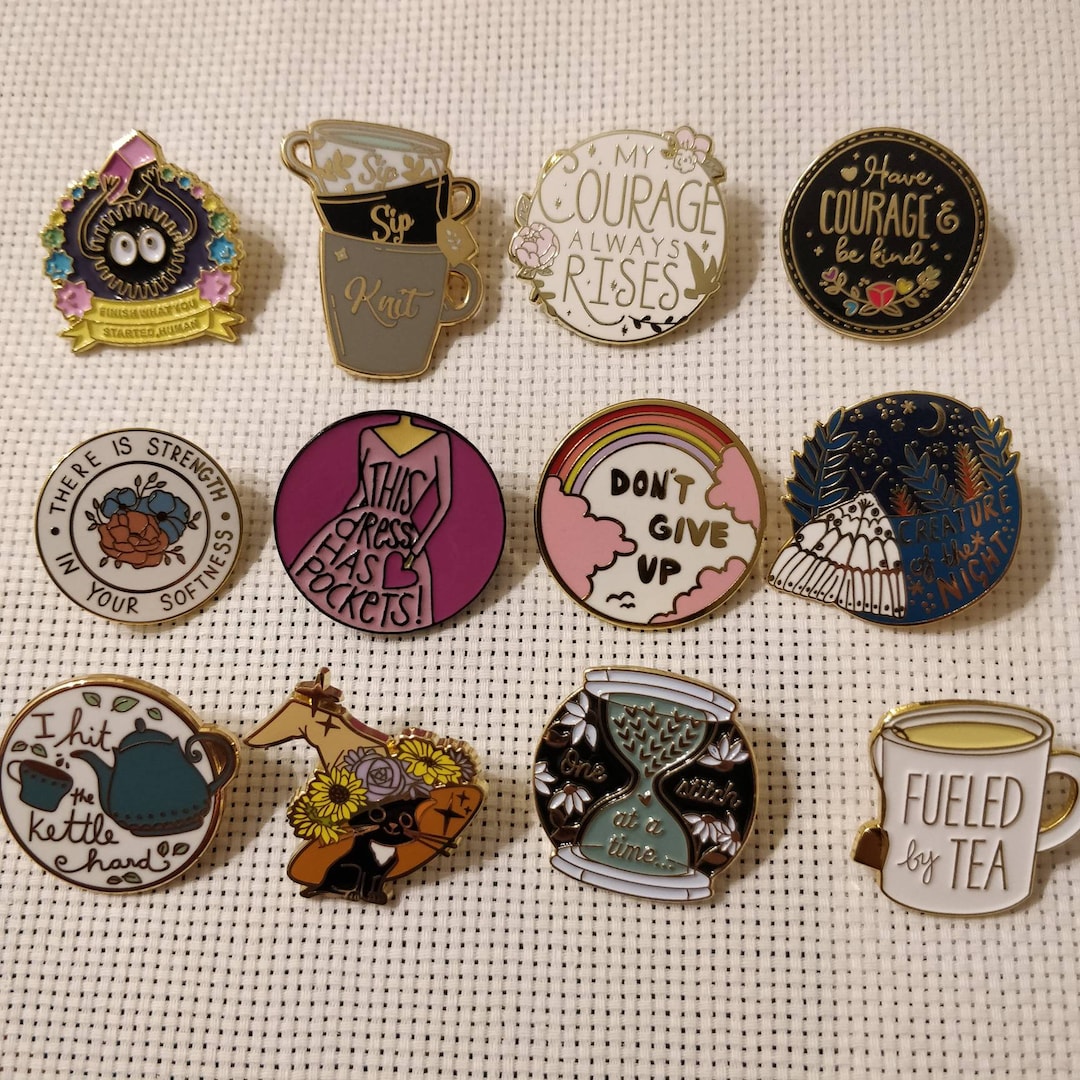 Enamel Pin: Courage Rises, Anime Needle Minder for Sewing - Etsy