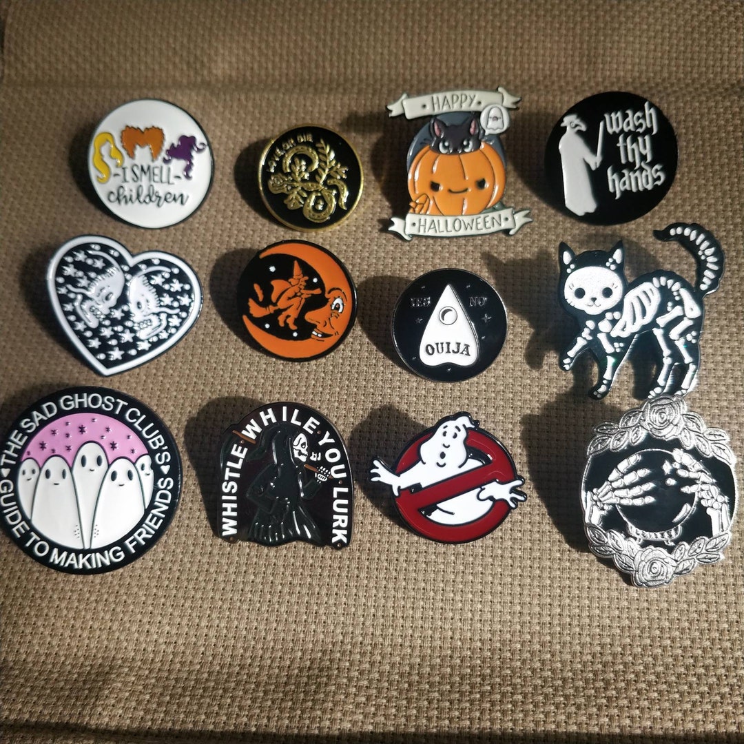 Halloween Enamel Pin: Ghostbusters, Skelly Cat, Ouija, Spooky Pins - Etsy