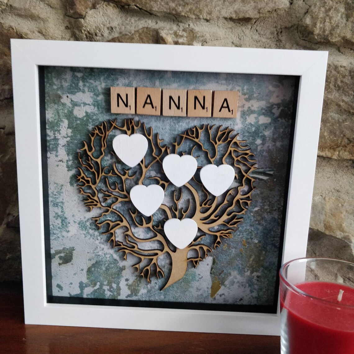 Personalised Family Tree Frame Grandparents Couples Family - Etsy