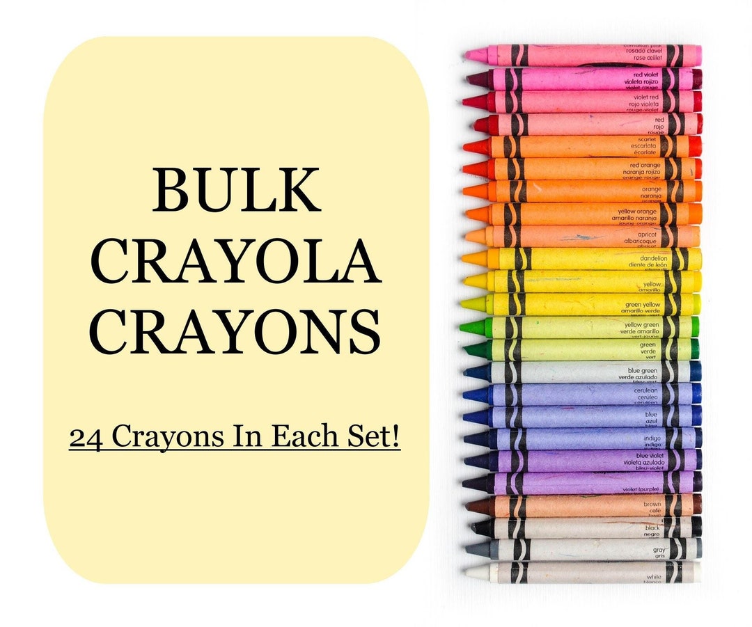 Crayola Crayons Bulk (NEW) | Set of 24 Single Color Crayons - Etsy