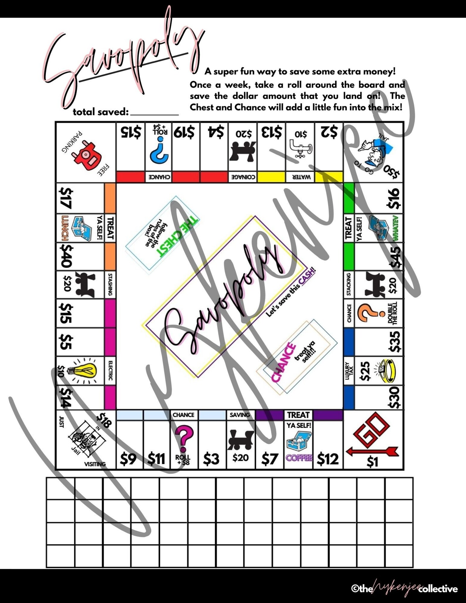 Savopoly Spar Challenge Tracker A5 A6 B5 B6 Happy - Etsy.de