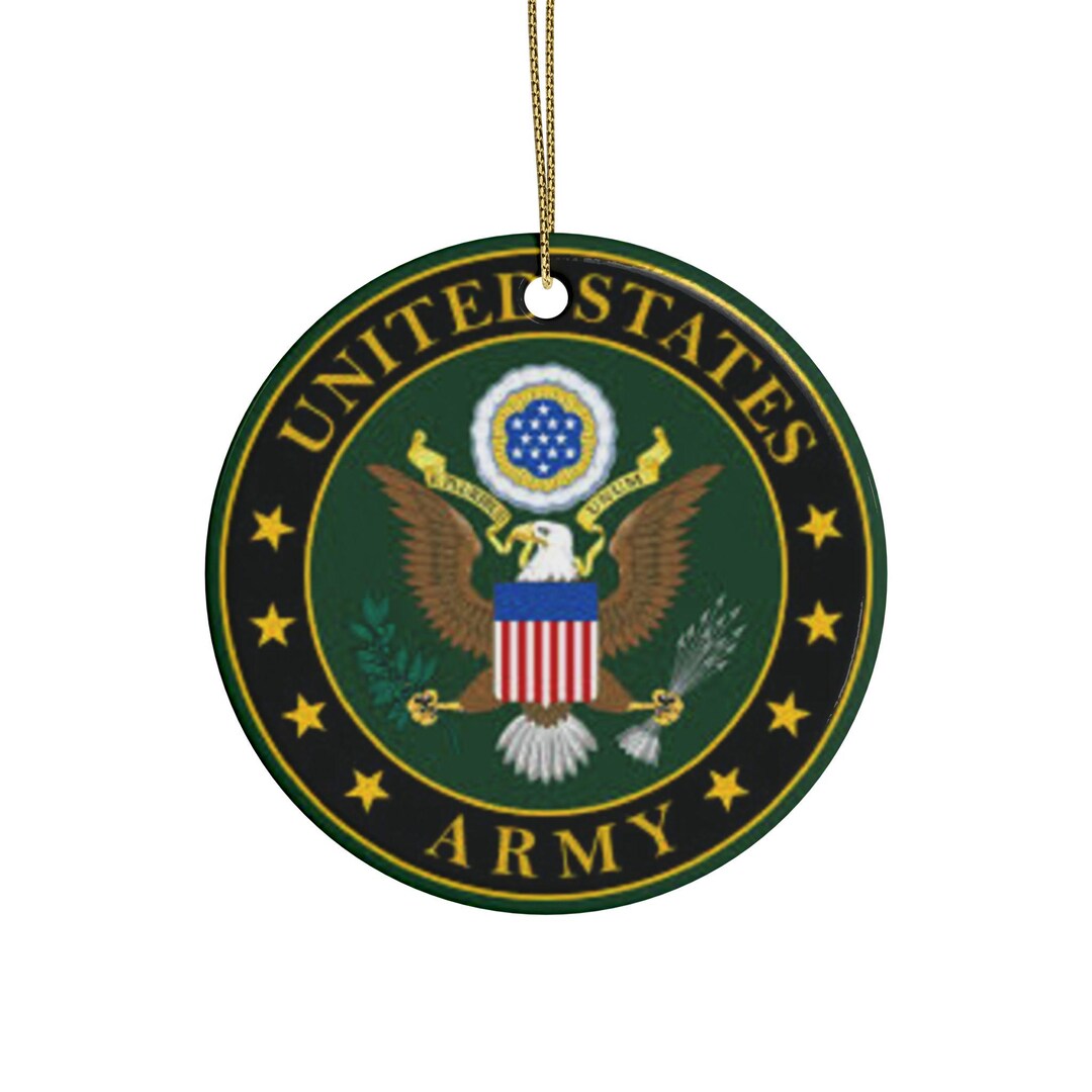 US Army Pride, Tree Ornament, Ceramic - Etsy