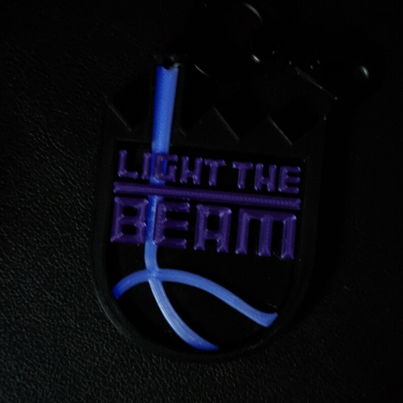 Light the Beam 3d Printed Keychain - Etsy