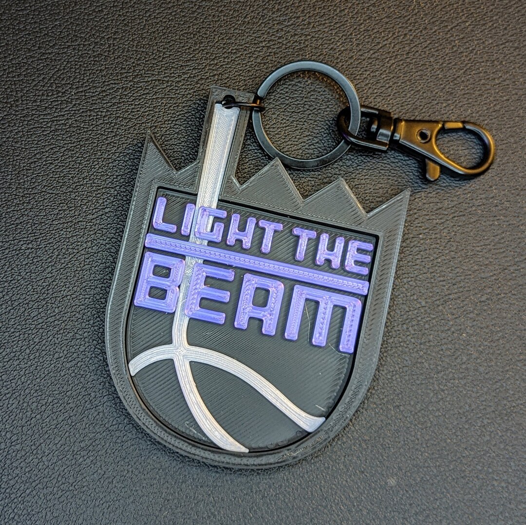 Light the Beam 3d Printed Keychain - Etsy