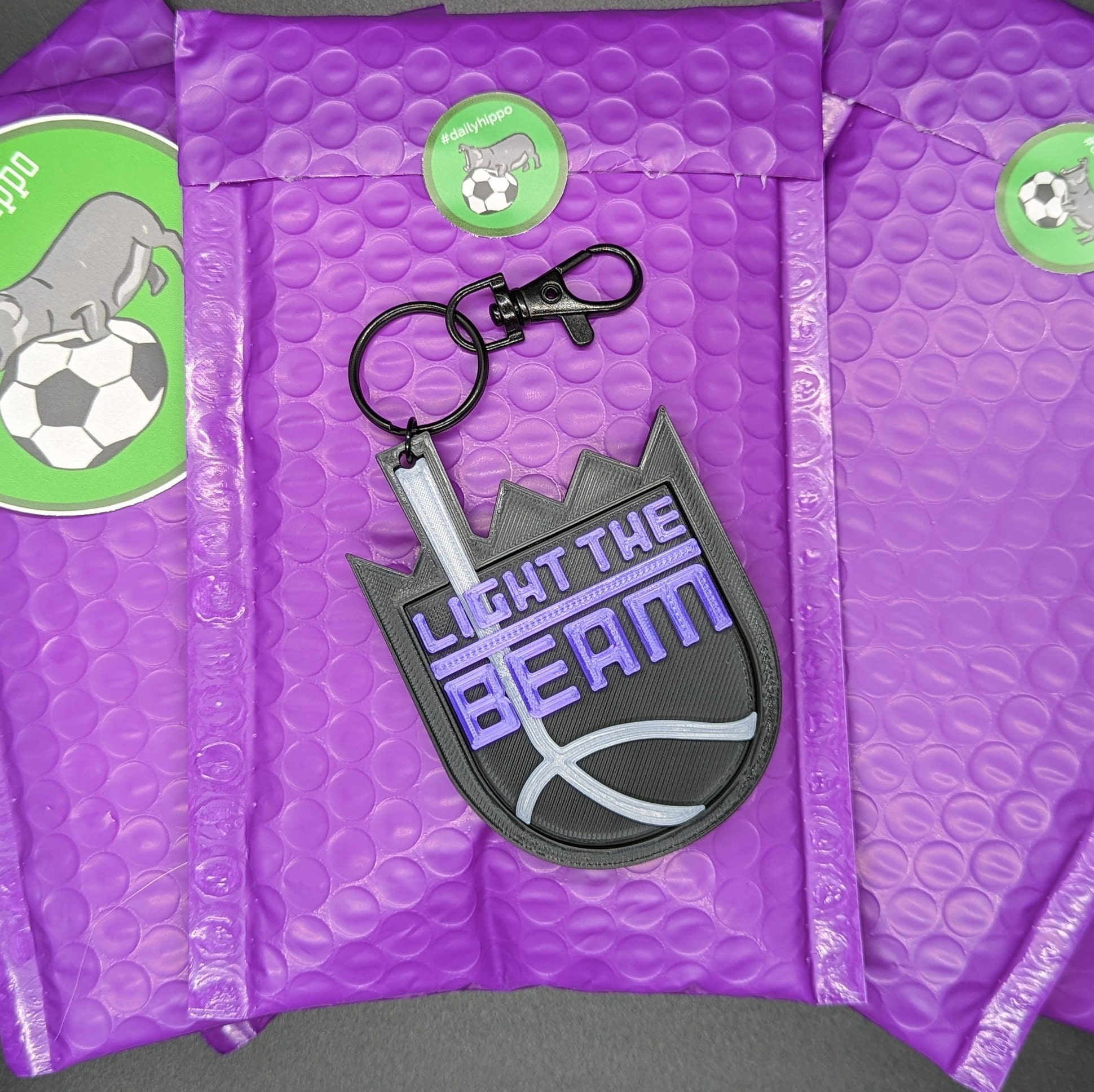 Light the Beam 3d Printed Keychain - Etsy