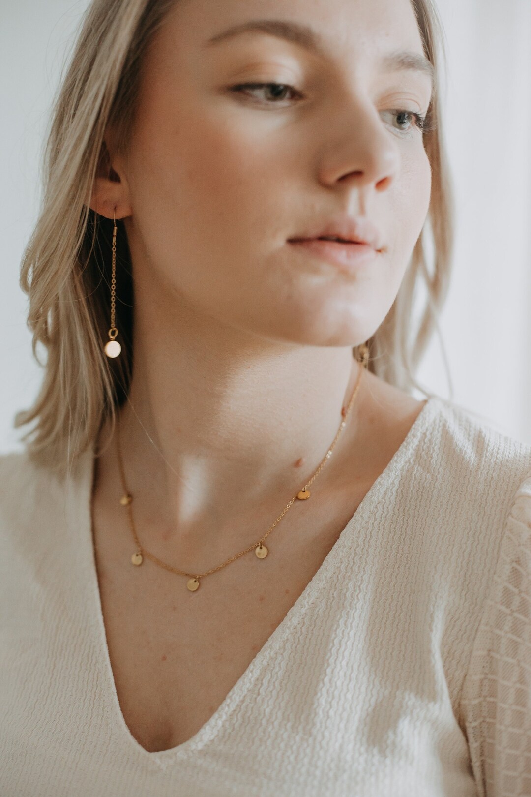 Coin Necklace With 5 Coins | Layering | Stays Beautiful for a Long Time ...