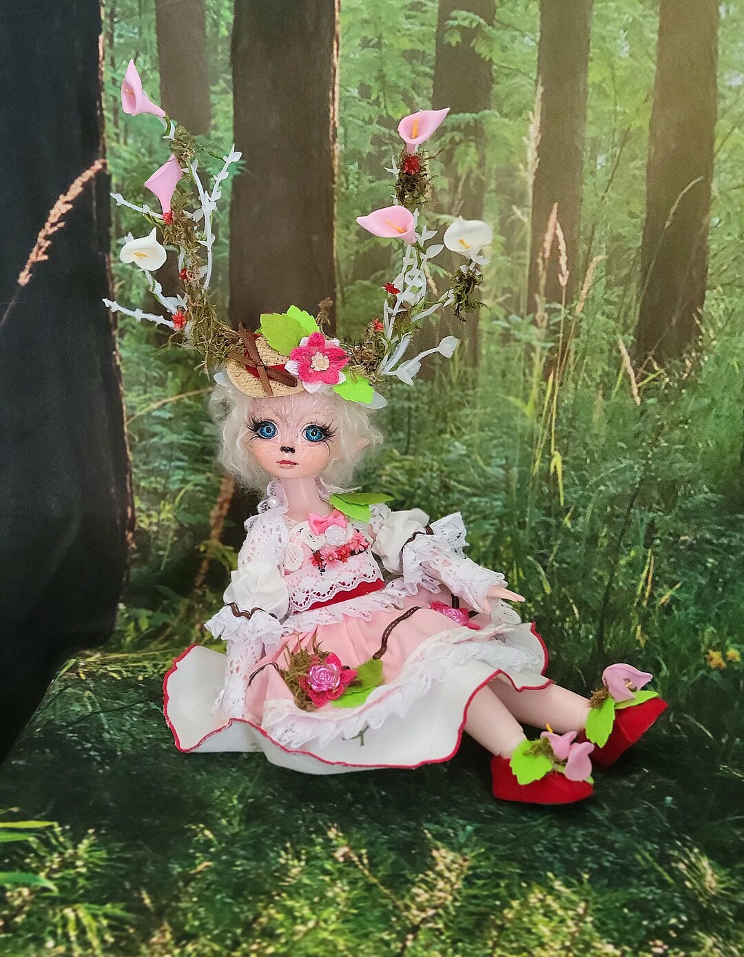 Magical Fawn Elf Ball Jointed Doll, Shipping Included, Collectible Doll ...