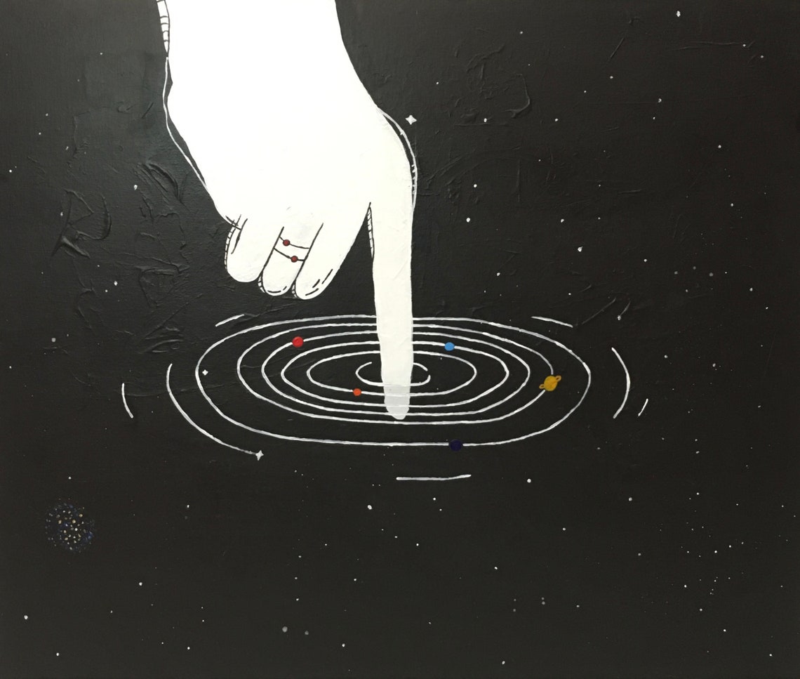 Hand Dipping in Water Sticker - Etsy