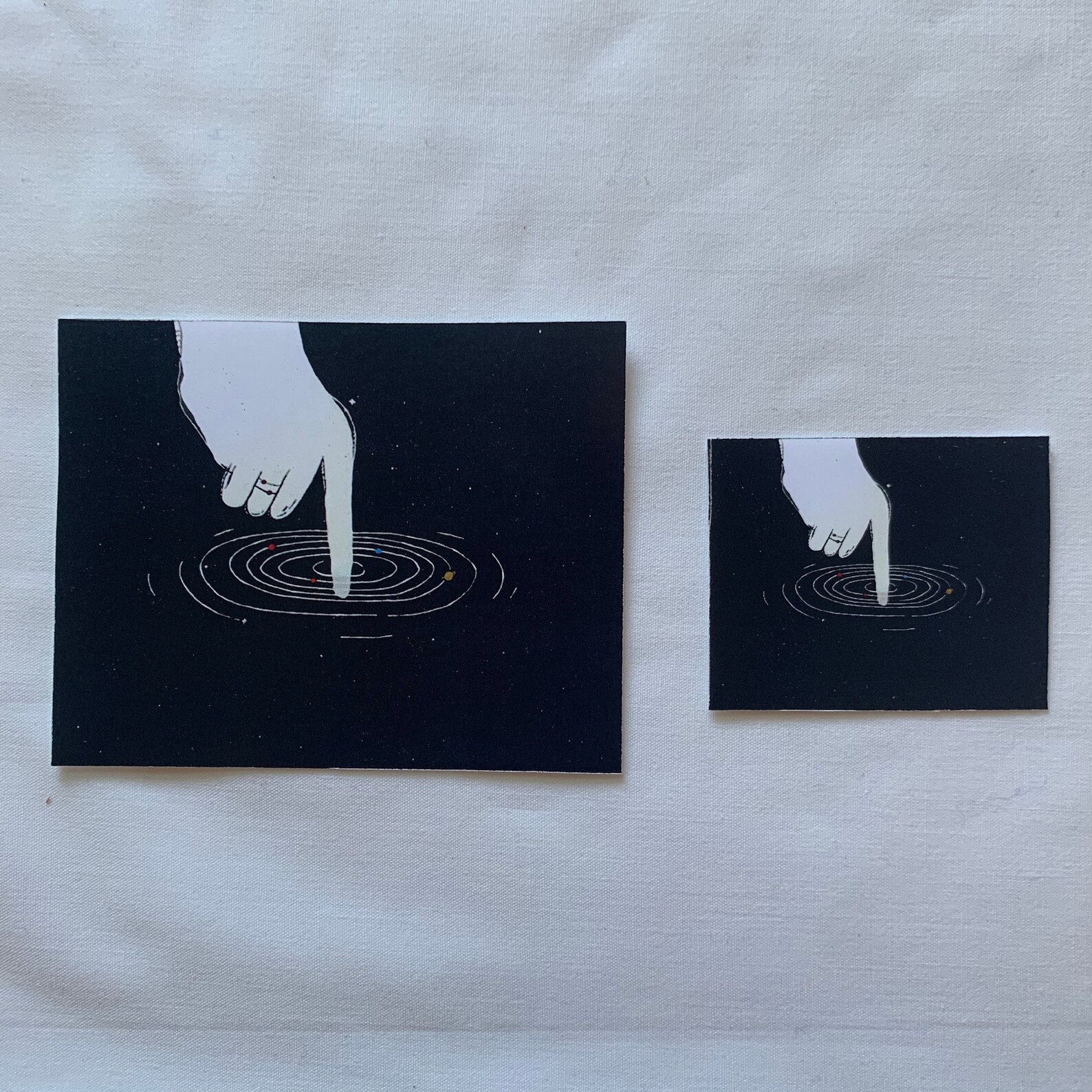 Hand Dipping in Water Sticker - Etsy