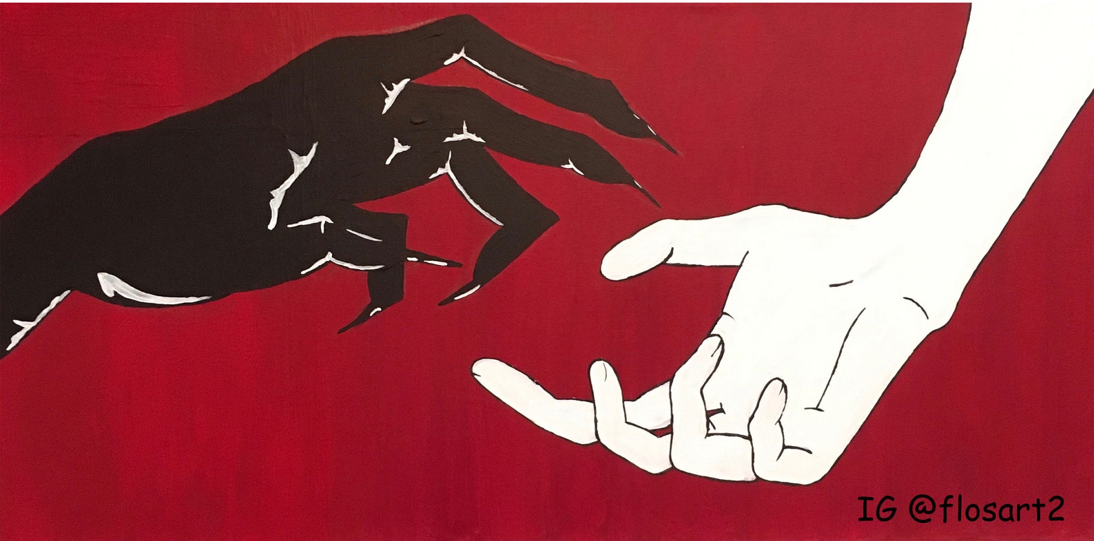 Devil Hand and Hand Sticker - Etsy