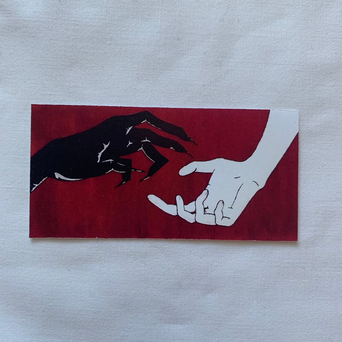 Devil Hand and Hand Sticker - Etsy