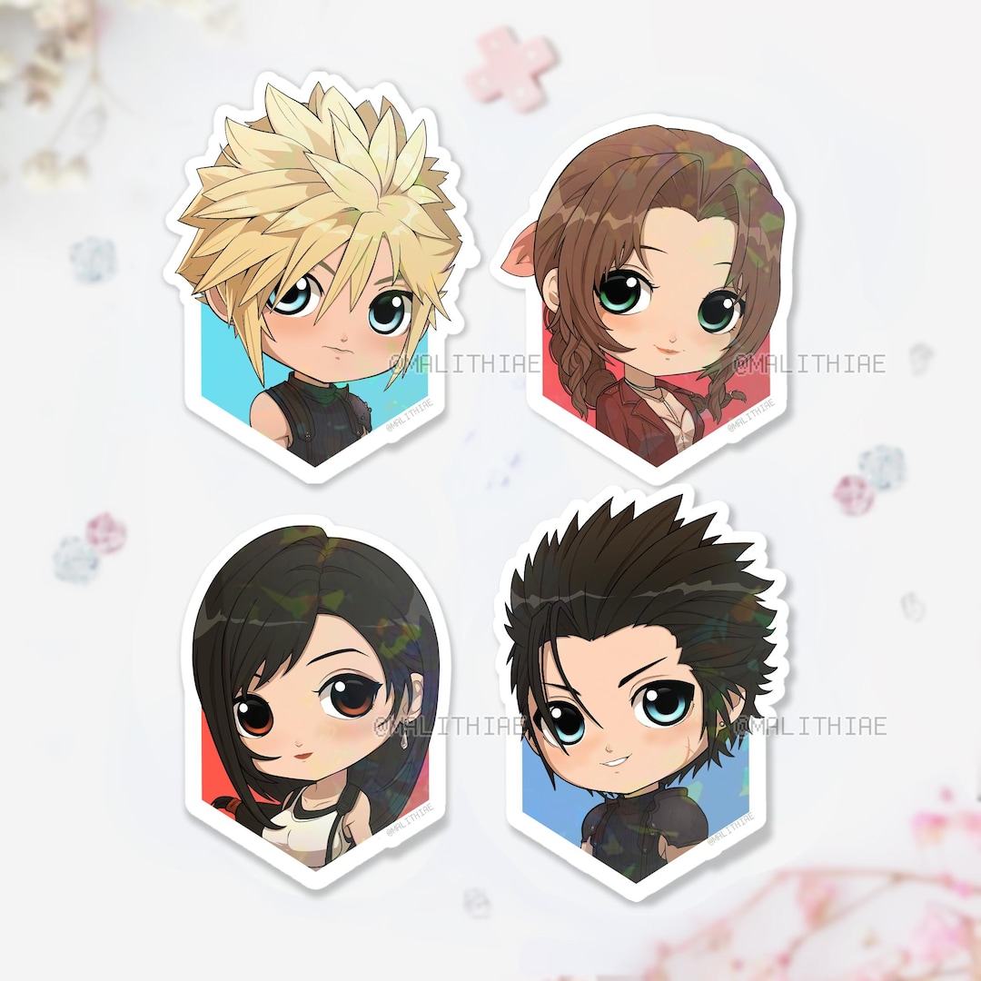 Holographic Sticker Collection / Final Fantasy Vii / Cloud Aerith Tifa ...