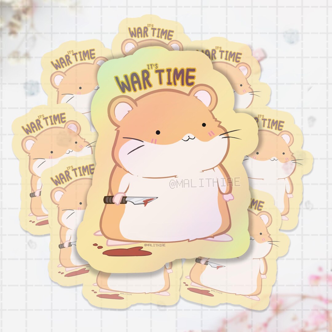 Holo Sticker / Hampter Mania / Syrian Hamsters: It's War Time ...
