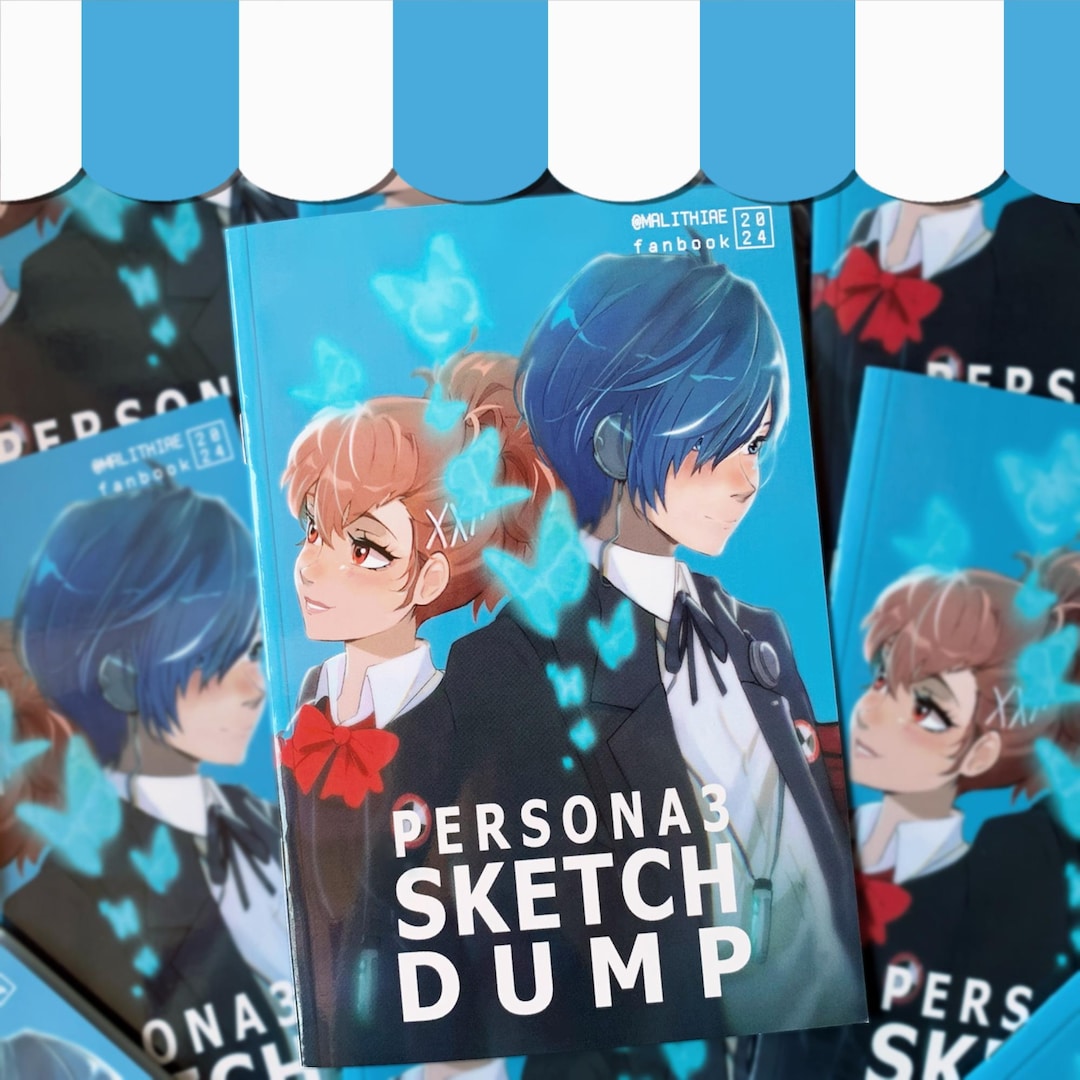 Persona 3 / Sketchdump / Fan Art Book / A5 PHYSICAL COPY - Etsy