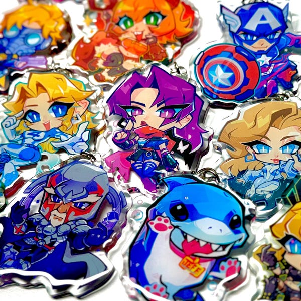 Marvel keychain - Etsy