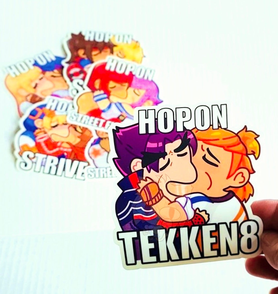 HOP ON Meme | Clear Sticker | Tekken Strive Street Fighter 6 - Etsy