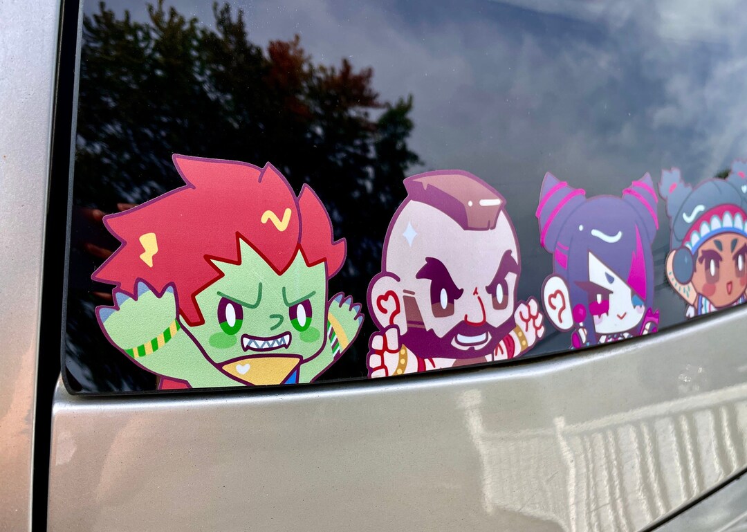 Street Fighter Decals juri Back - Etsy