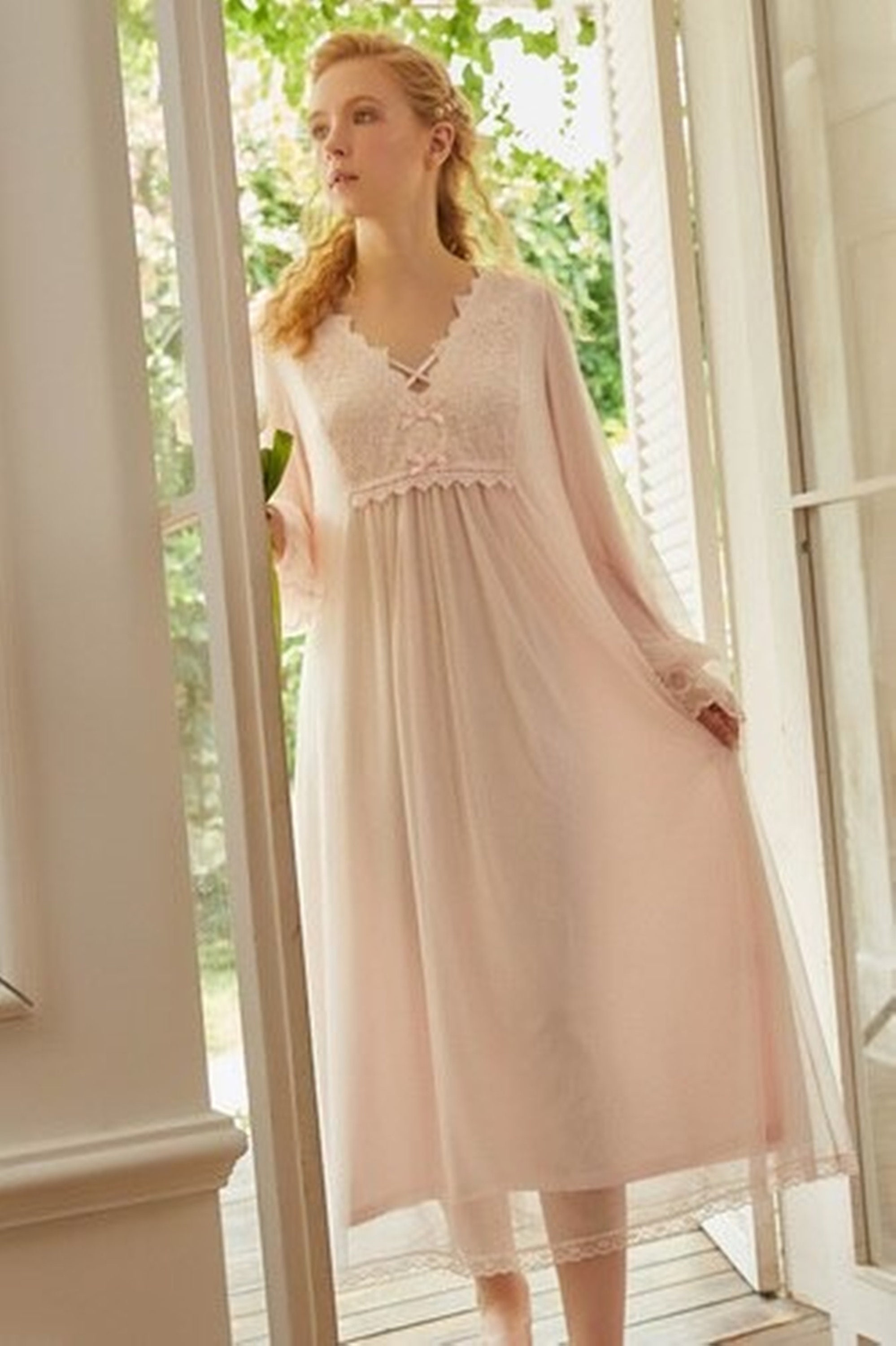Victorian Edwardian White Cotton Nightgown Renaissance | Etsy