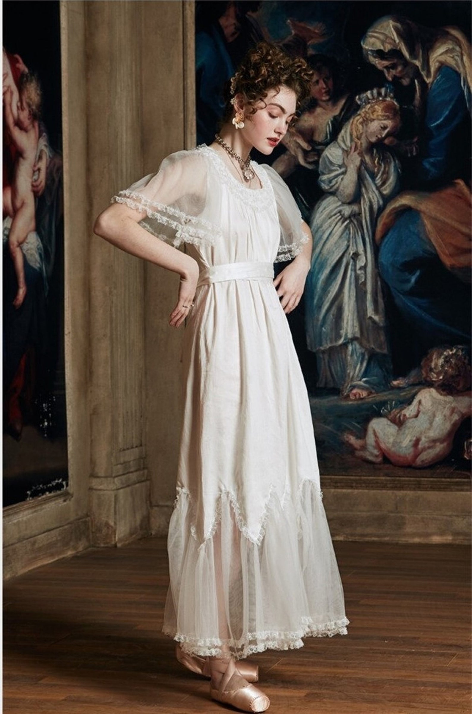 Edwardian Nightgown Robe Victorian Nightgown Victorian Dress - Etsy