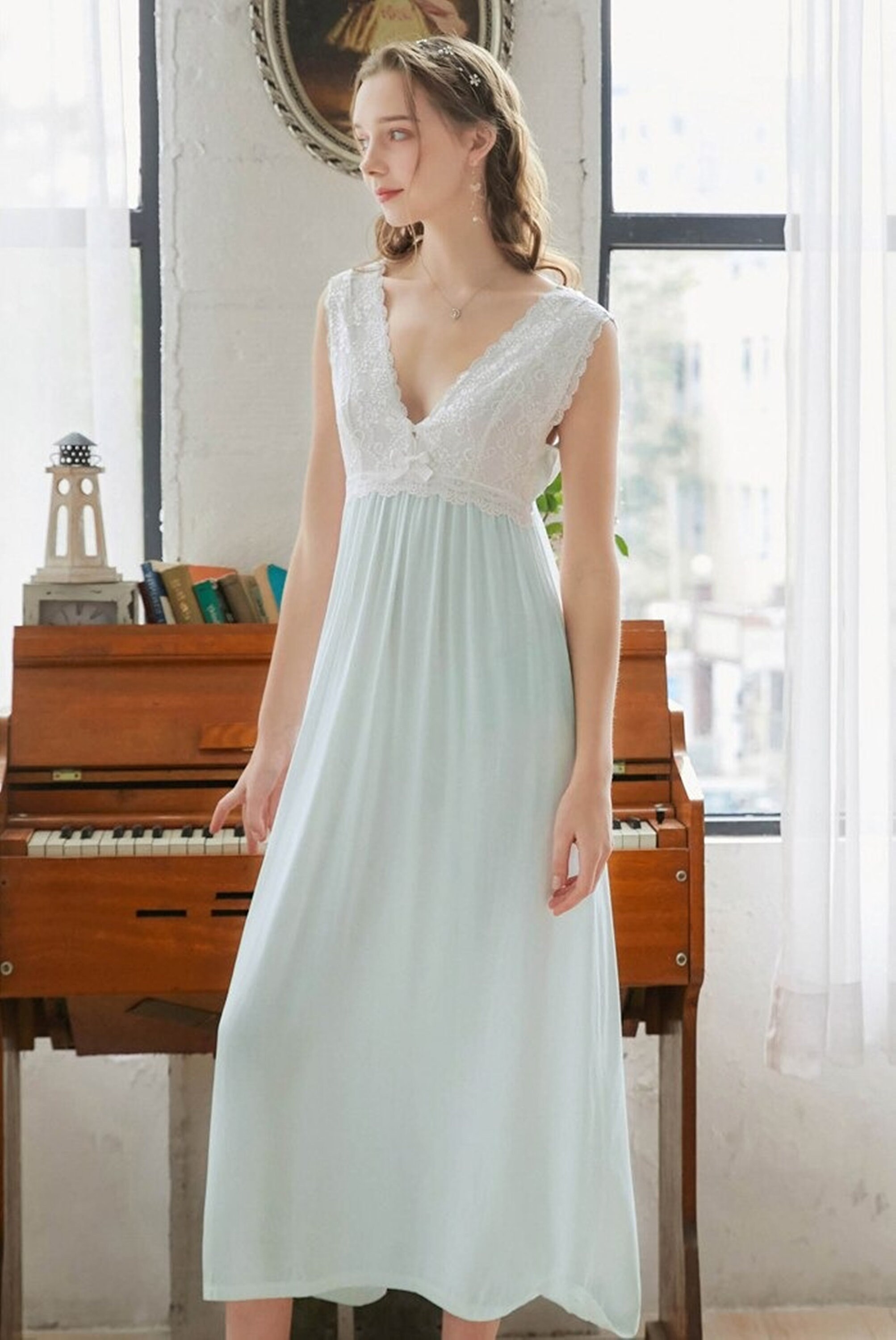 Chemise Edwardian Nightgown for Women French Nightgown | Etsy