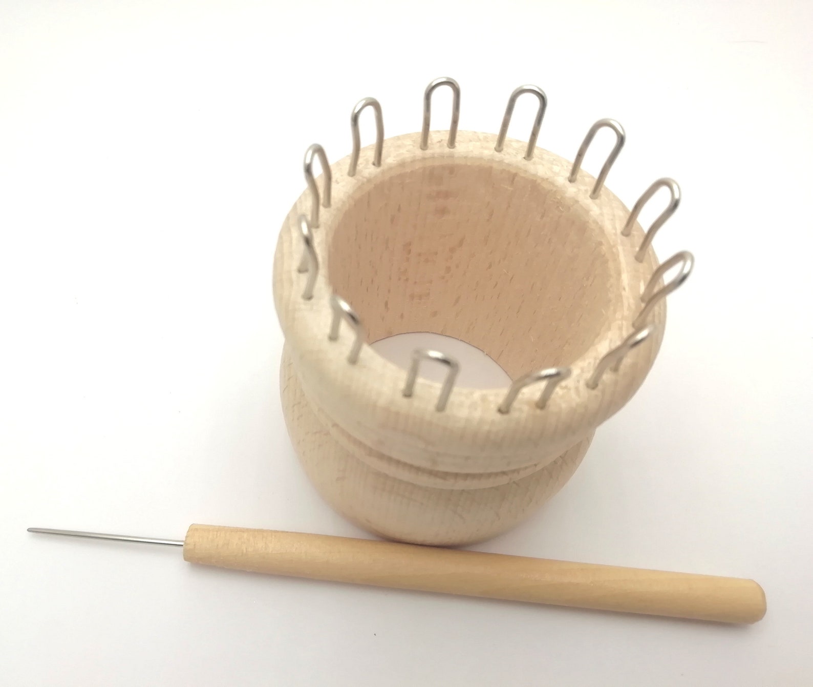 Knitting Spool, Tricotin, Vintage Knitting, Wooden Dolly, Knit Loom ...