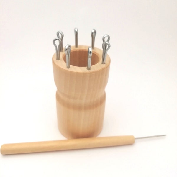 Wood Knitting Spool Doll - Etsy