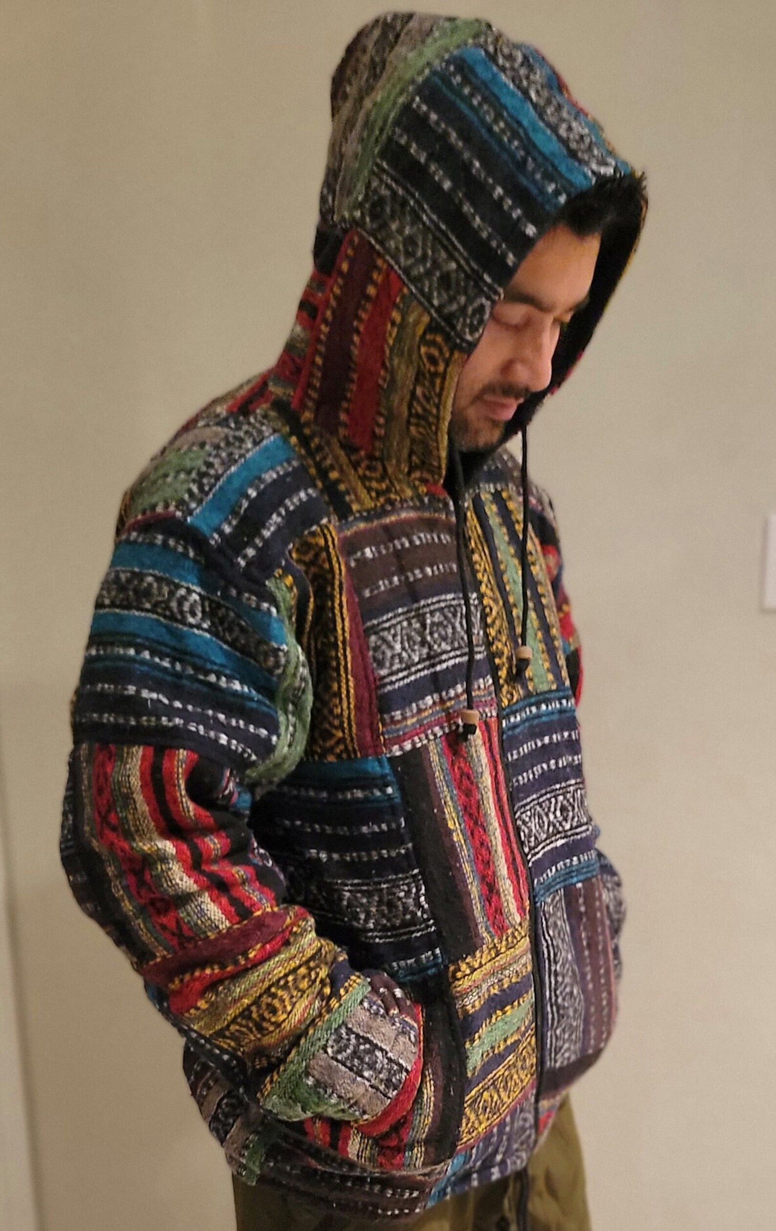 Namaste Aztec Styled Unisex Organic Fleecelined Winter Handmade ...
