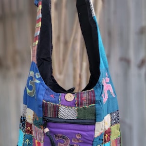 Handmade Patchwork Crossbody Bag: Colorful Boho Festival Style - Etsy