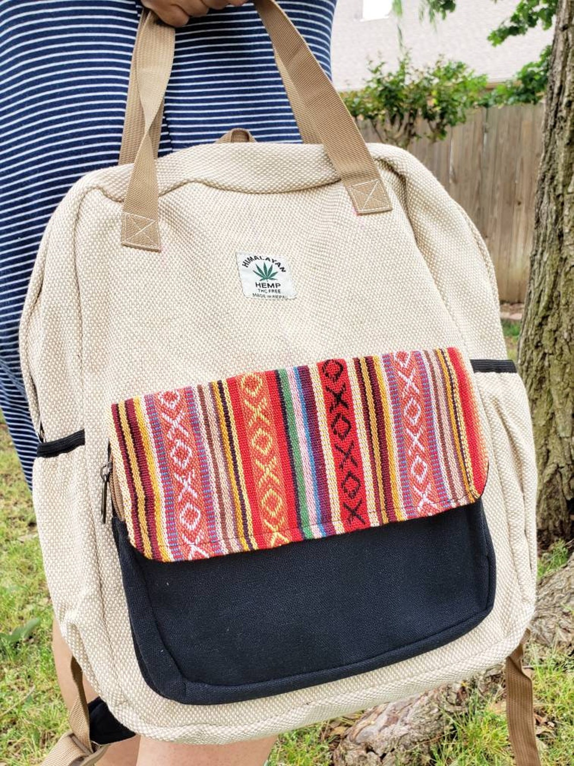 Namaste Natural Gheri Unisex Handmade Backpack - Etsy