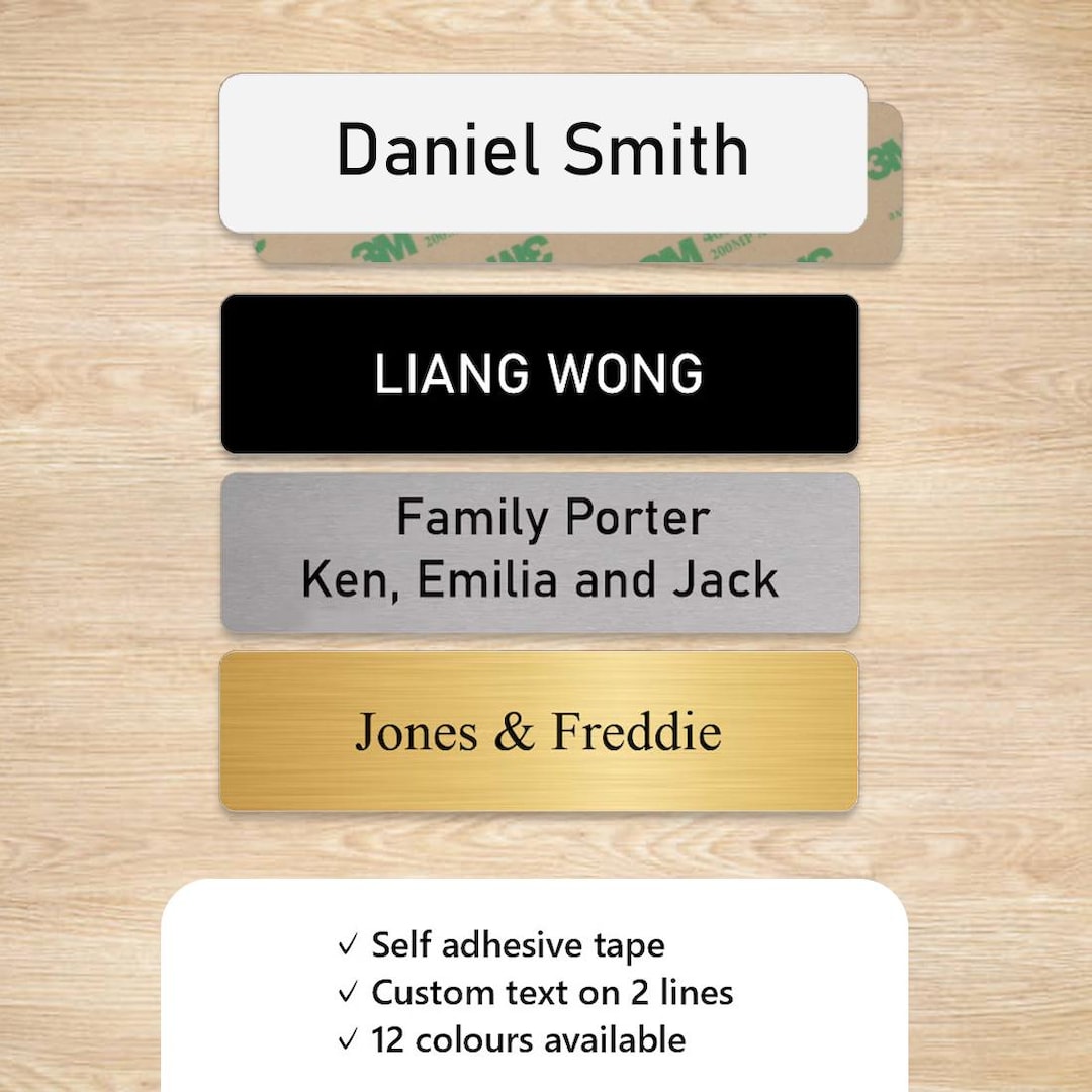 Custom Name Plate for Mailbox or Personalized Engraved Name Signs With ...