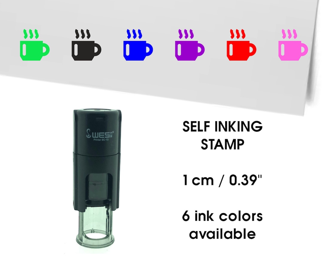 Coffee Mini Stamp - Loyalty Card Stamp - Planner Stamp - 10mm - Etsy