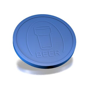 Embossed Plastic Drink Tokens for Beer - Food & Beverage Tokens - Drink ...
