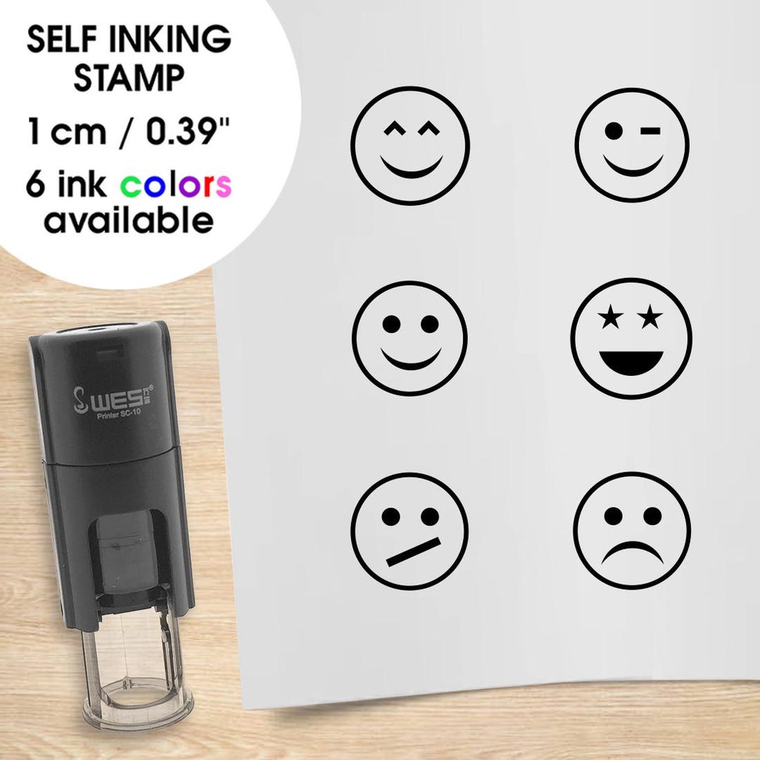 Smiley Face Stamp Set - Mood Tracking Stamp Set for Bullet Journals ...
