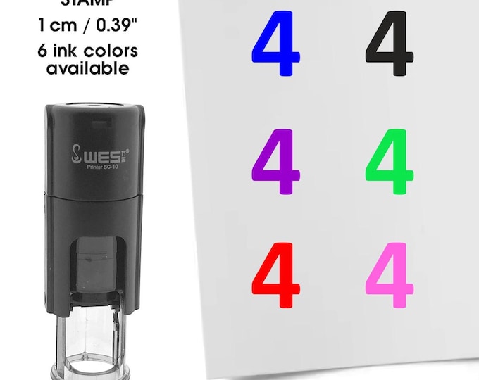 Number Rubber Stamps - Etsy UK