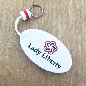 Floating Keychain | 50x90mm | Personalized Foam Key Ring for Campsites ...