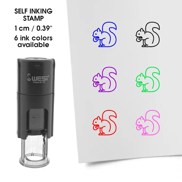 Squirrel Stamp - Etsy