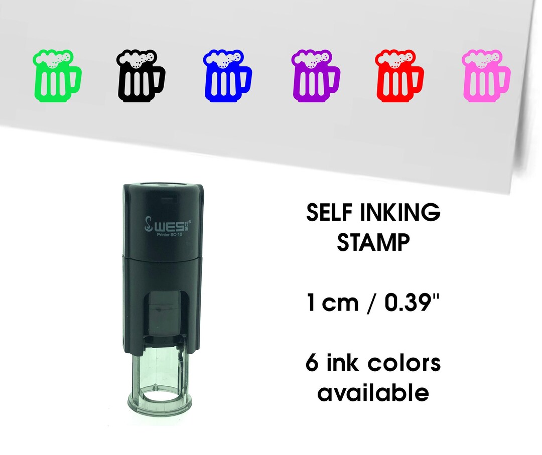 Beer Mug Mini Stamp - Loyalty Card Stamp - Planner Stamp - 10mm - Etsy