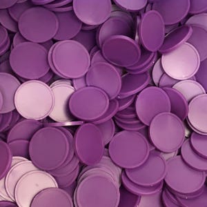 Blank Plastic Tokens With Edge Ø29mm in Various Colors - Etsy